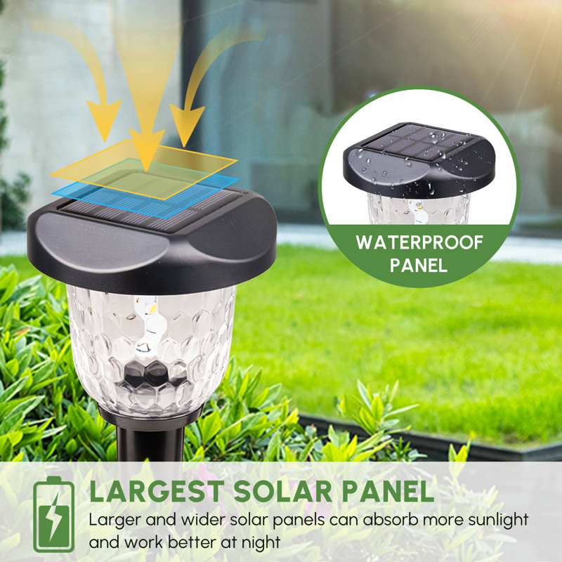 SolarEra Matte Black Low Voltage Solar Powered Integrated LED Pathway Light | Wayfair